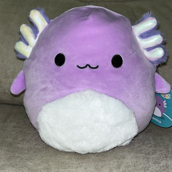Squishmallows | Toys | Squishmallows Monica The Purple Axolotl 8 Nwt Fuzzy Belly Htf | Poshmark